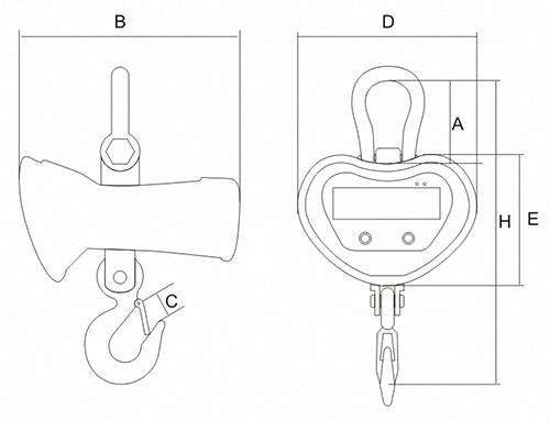 Mechanical Lifting Devices JTDC-E Electronic Handing Scale with High ...