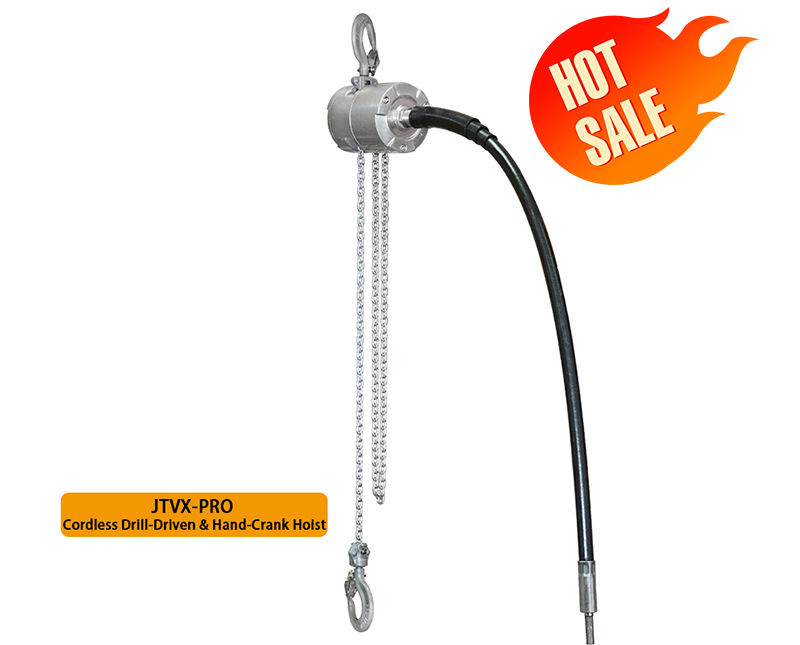 JTVX-Pro Cordless Drill Hoist | Industrial Chain Hoist Aluminum | Top ...