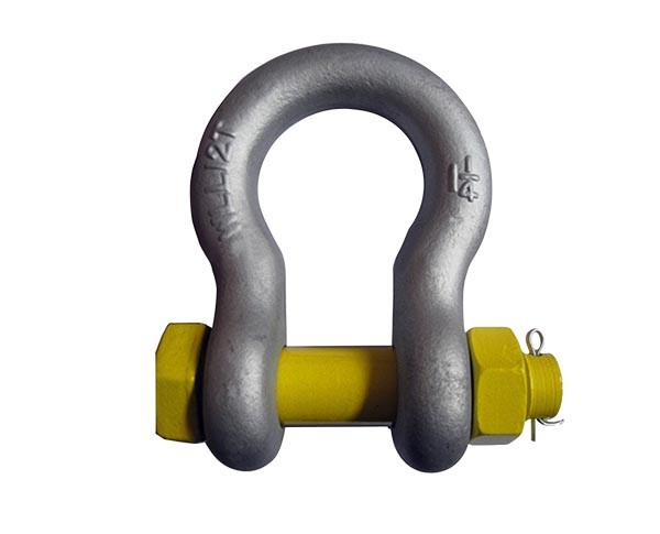 JTR-SE19 Australian Type Grade S Crane Lifting Bow Shackle With Safety Pin